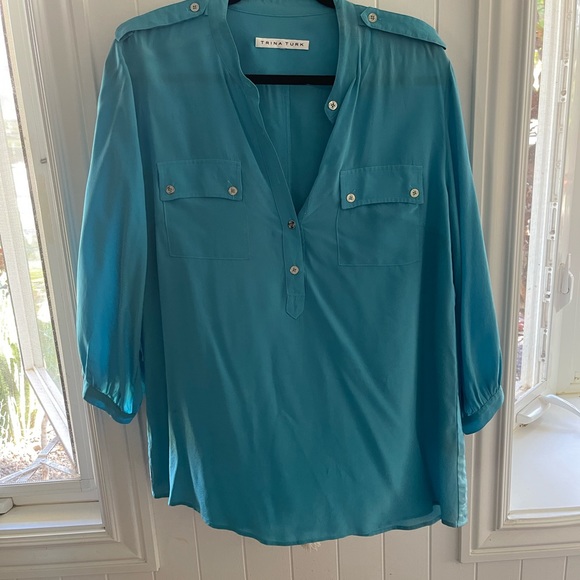 Trina Turk | Tops | Trina Turk Silk Blouse | Poshmark